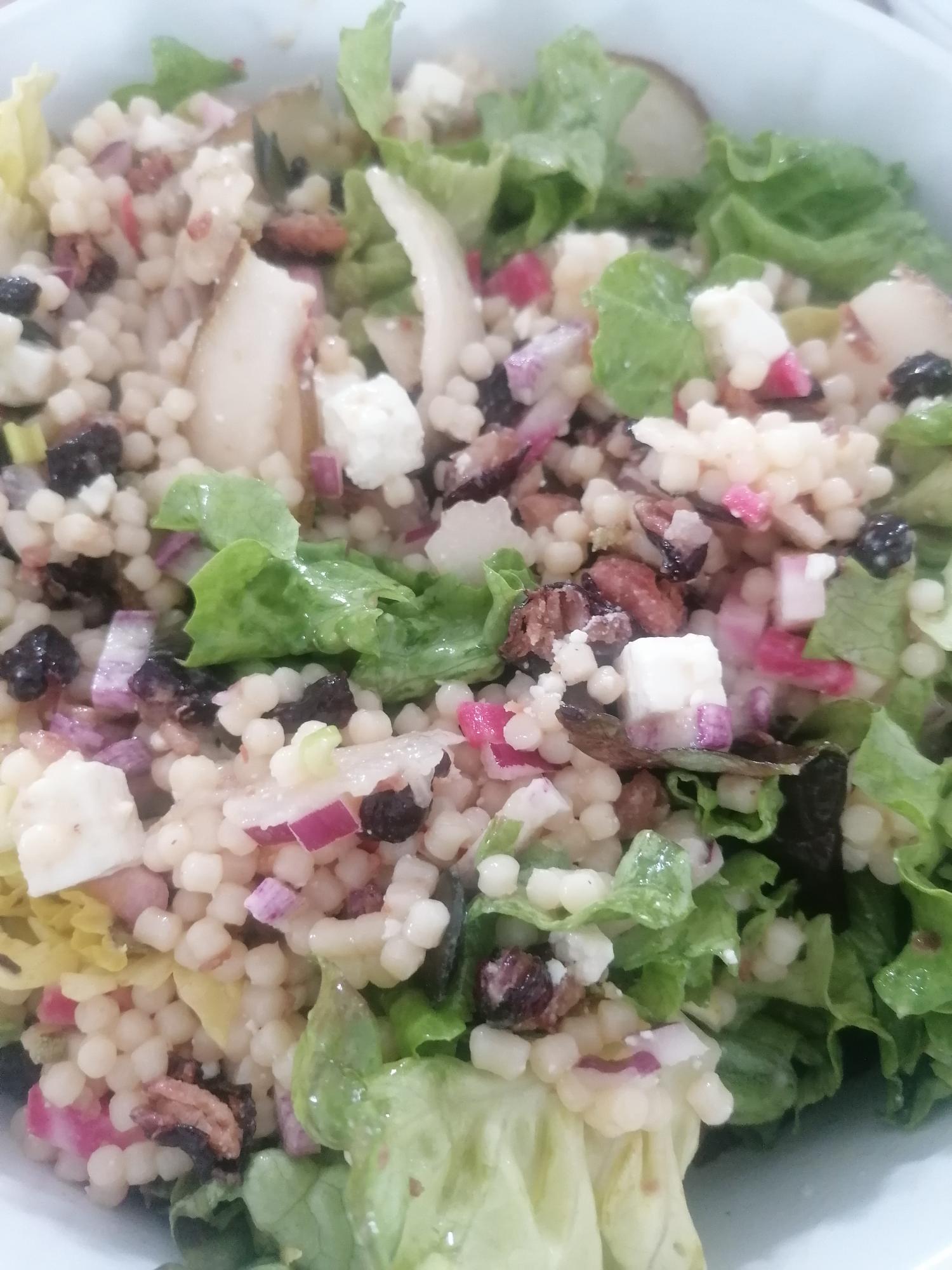 Salade de pâtes et haricots rouges croustillants - Au Jardin d'Alice